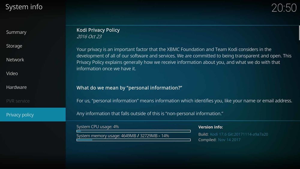 Settings/System information - Official Kodi Wiki