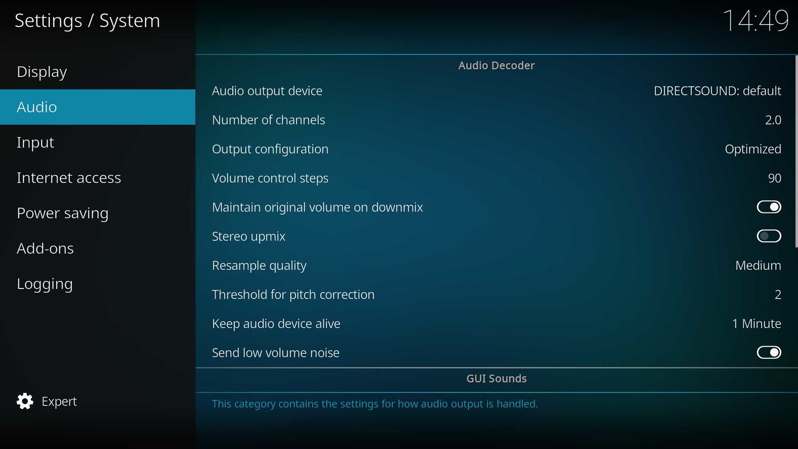 Settings/System/Audio - Official Kodi Wiki