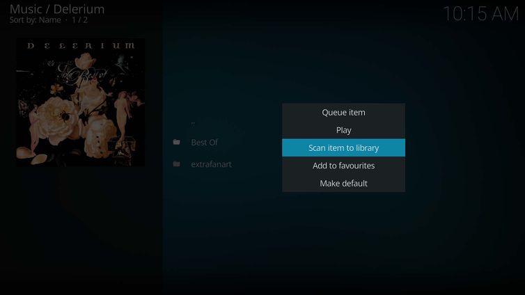 Update Music Library - Official Kodi Wiki